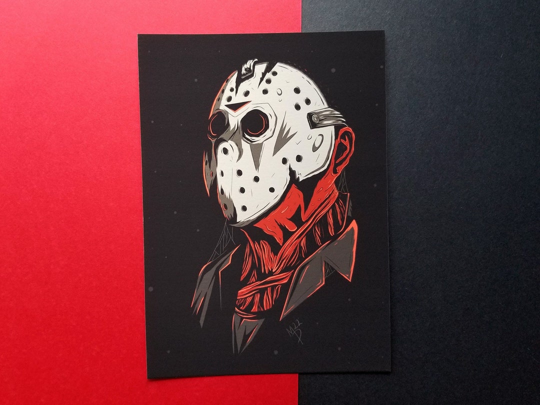 Jason Voorhees Art Print: Gothic Horror Movie Decor - Etsy