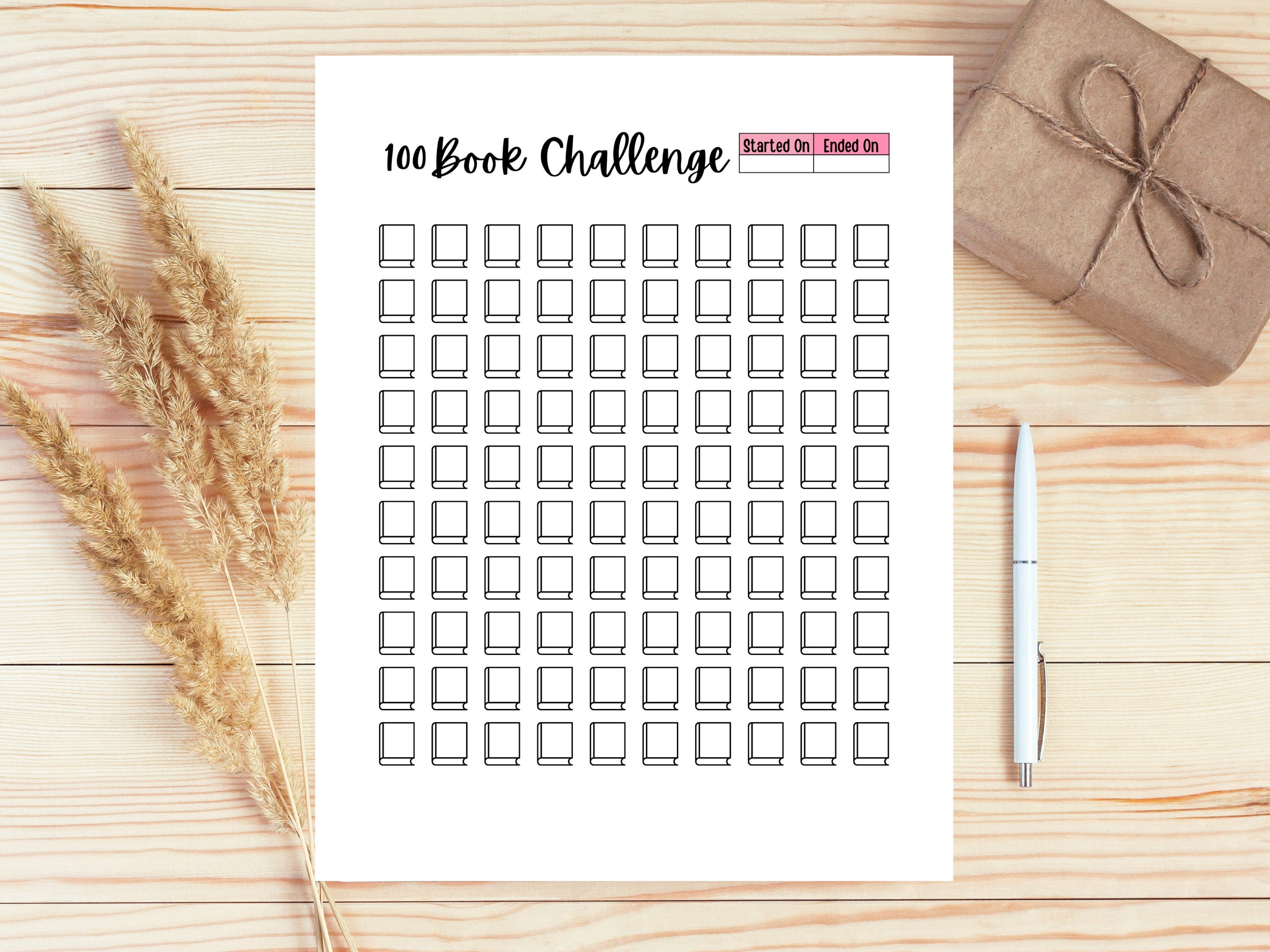 Printable Book Tracker, Digital Book Keeper, Printable Book Keeper, 100 ...