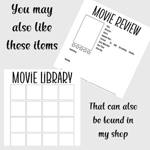Movie Release Tracker, Movie Tracker, Digital Movie Tracker, Printable ...