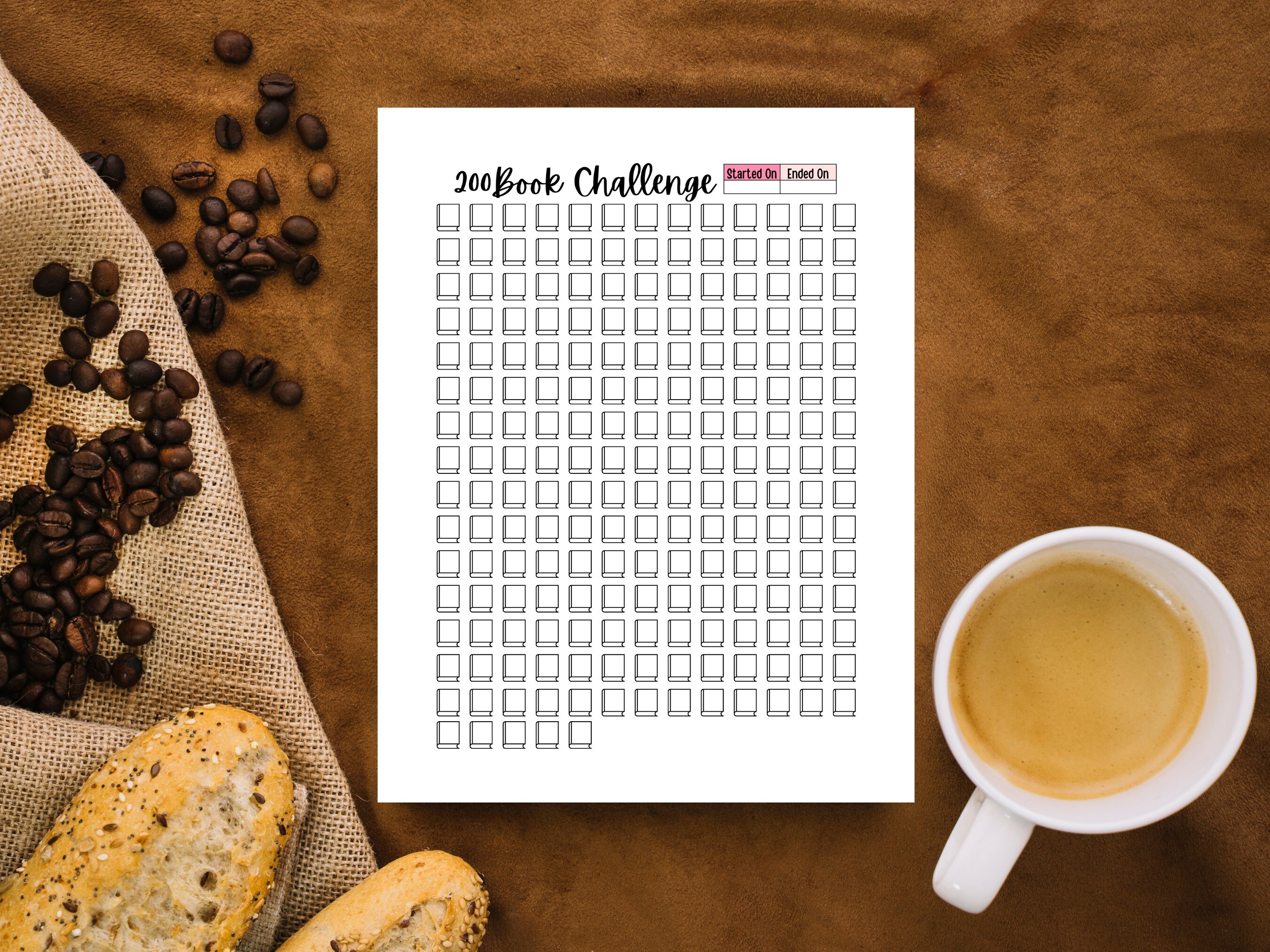 Printable Book Tracker, Digital Book Keeper, Printable Book Keeper, 200 ...