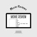 Movie Review, Digital Movie Review, Printable Movie Review, Series ...