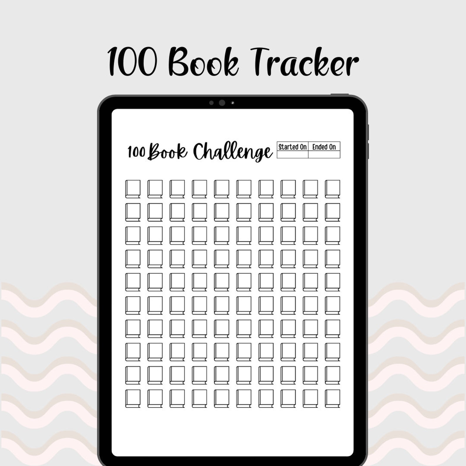 Printable Book Tracker, Digital Book Keeper, Printable Book Keeper, 100 ...