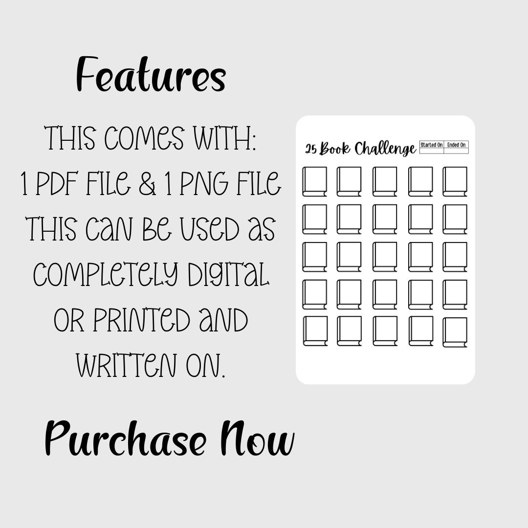 Printable Book Tracker, Digital Book Keeper, Printable Book Keeper, 25 ...