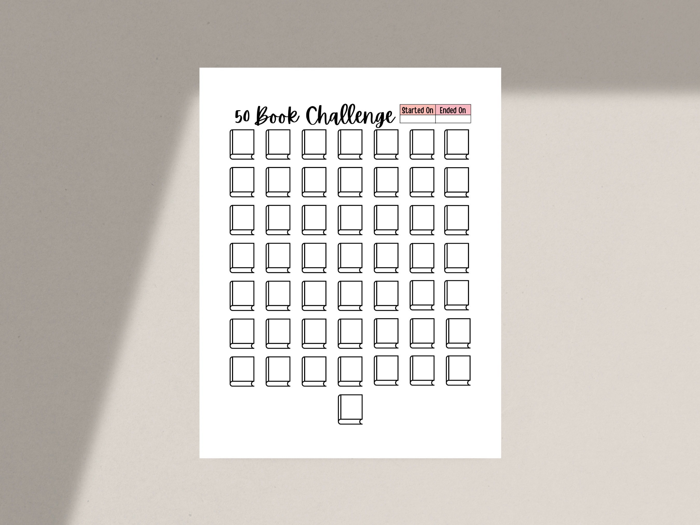 Printable Book Tracker Digital Book Keeper Printable Book - Etsy
