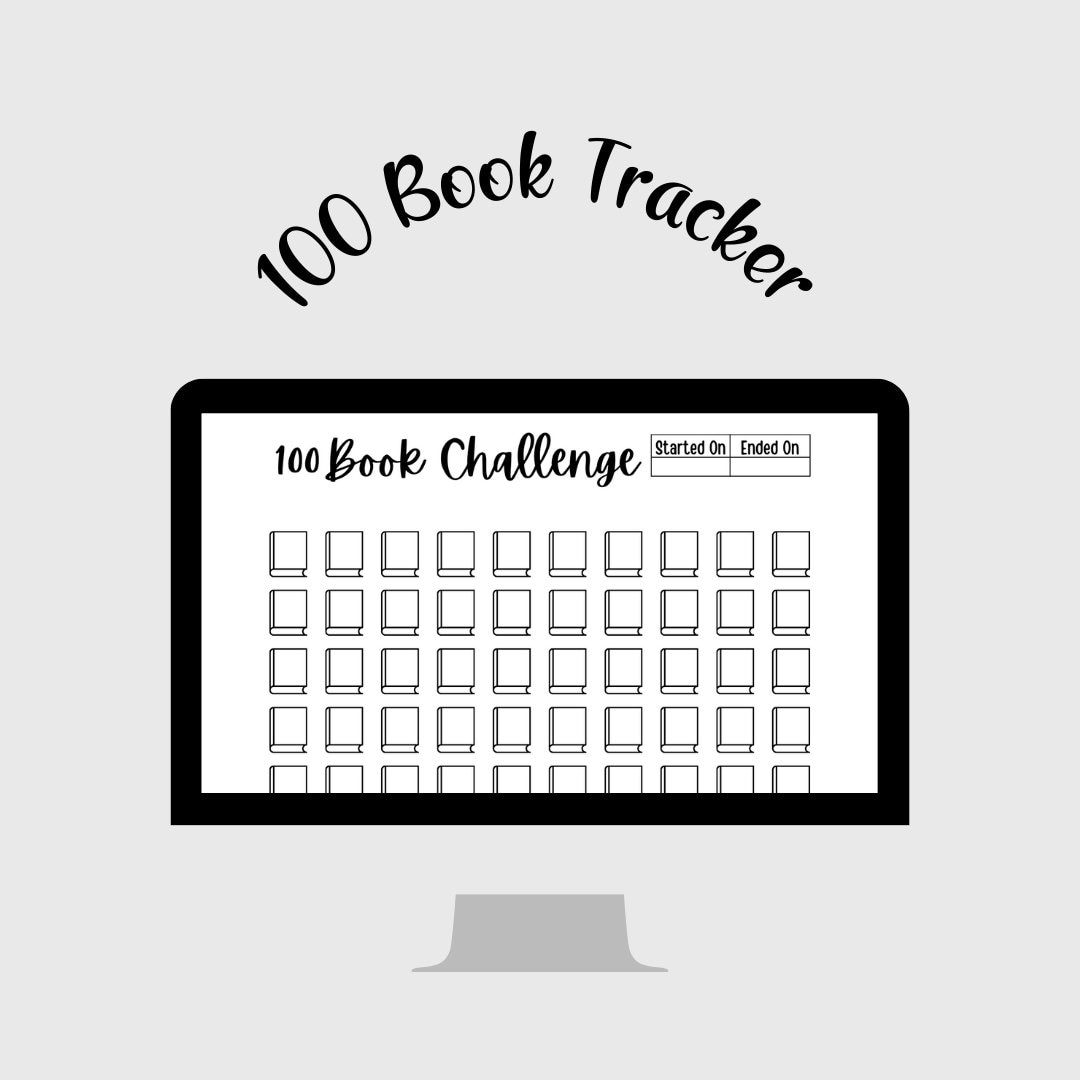 Printable Book Tracker, Digital Book Keeper, Printable Book Keeper, 100 ...
