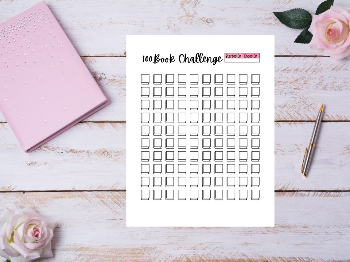Printable Book Tracker, Digital Book Keeper, Printable Book Keeper, 100 ...