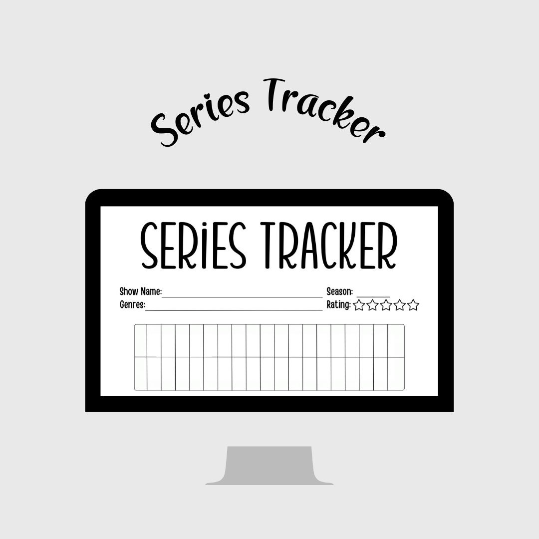 Series Tracker PDF, Digital Series Tracker, Printable Series Tracker ...