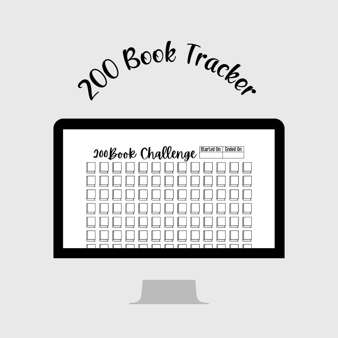 Printable Book Tracker, Digital Book Keeper, Printable Book Keeper, 200 ...
