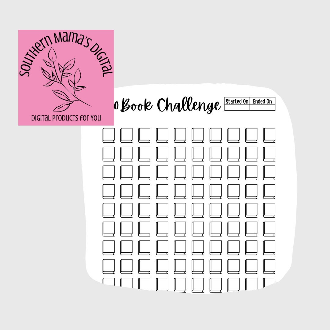 Printable Book Tracker, Digital Book Keeper, Printable Book Keeper, 100 ...