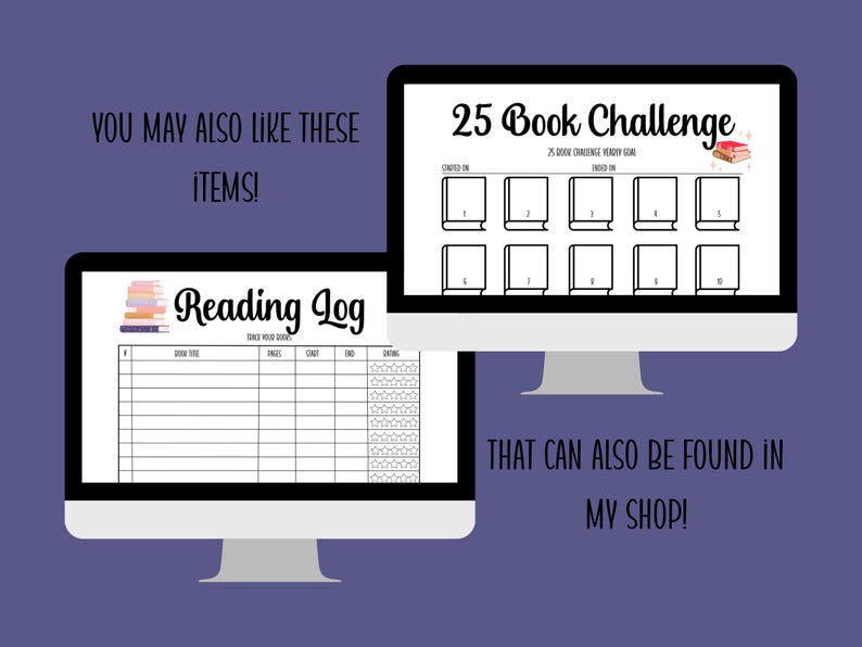 30 Book Challenge Tracker (digital Download) - Etsy