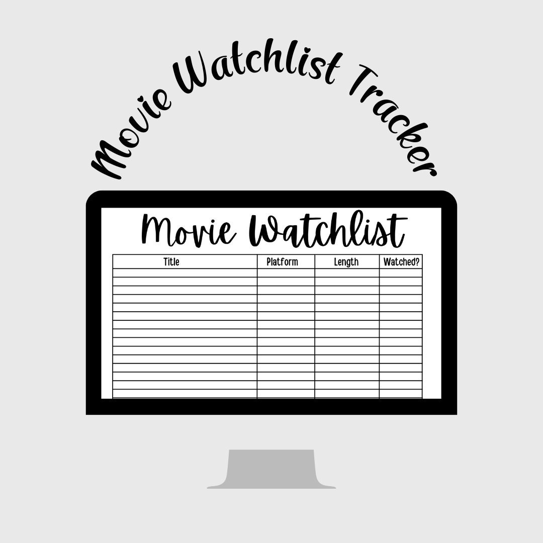Movie, Watchlist, Movie Tracker, Movie Tracker, Digital Movie Tracker ...