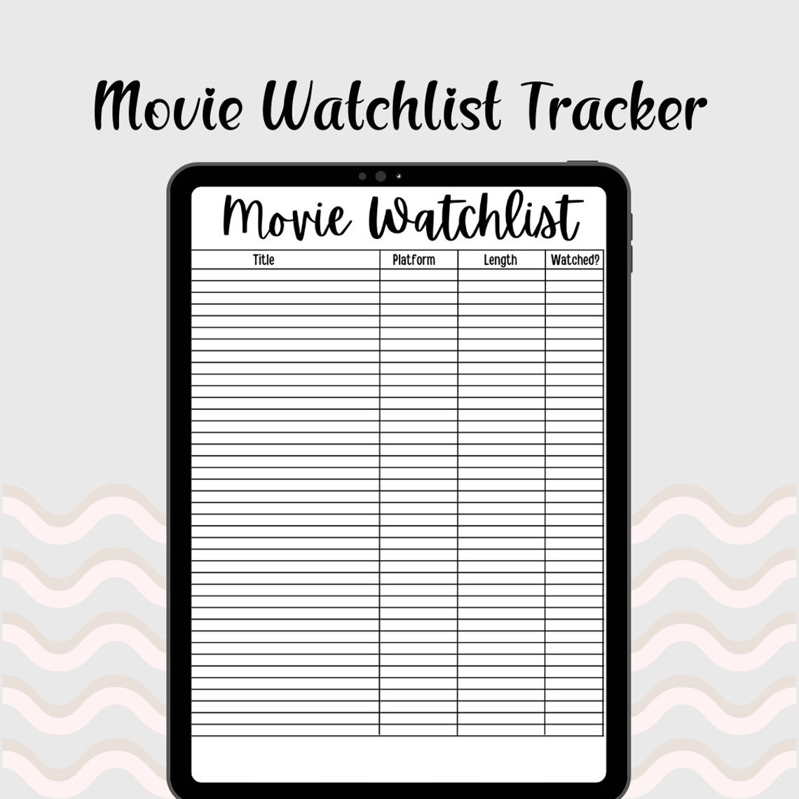 Movie, Watchlist, Movie Tracker, Movie Tracker, Digital Movie Tracker ...