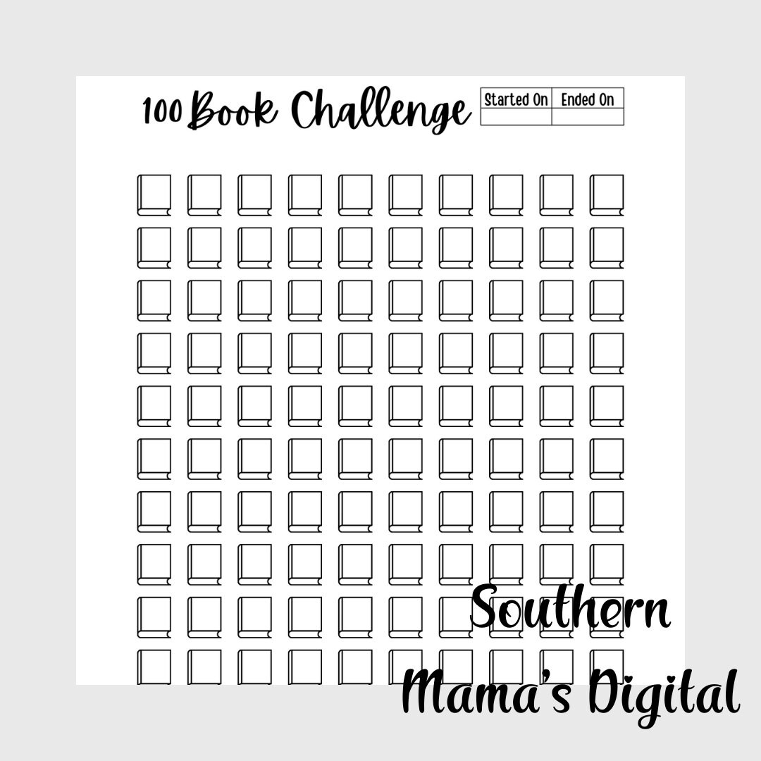 Printable Book Tracker, Digital Book Keeper, Printable Book Keeper, 100 ...