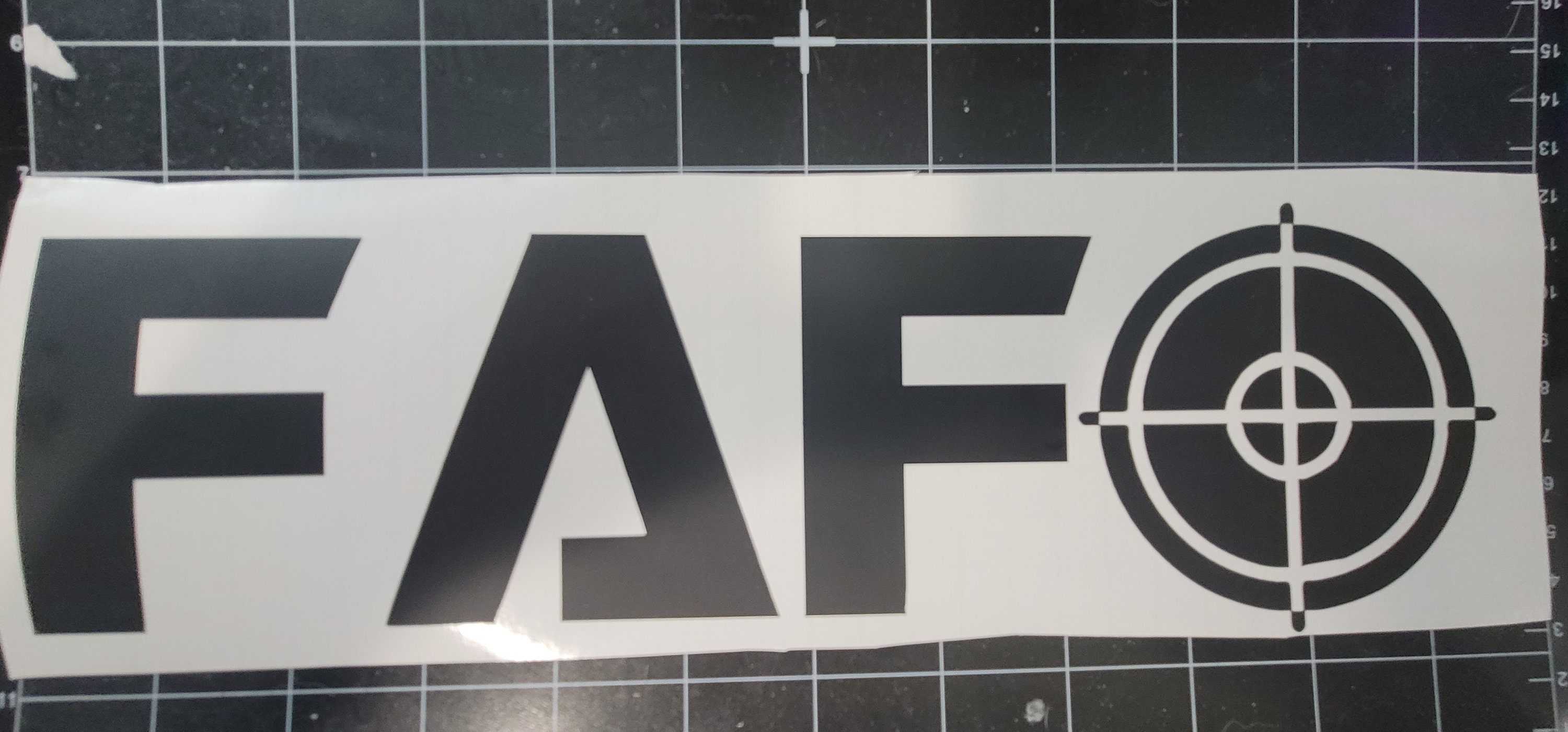 FAFO With Crosshairs Vinyl Cutting Machine File Digital - Etsy