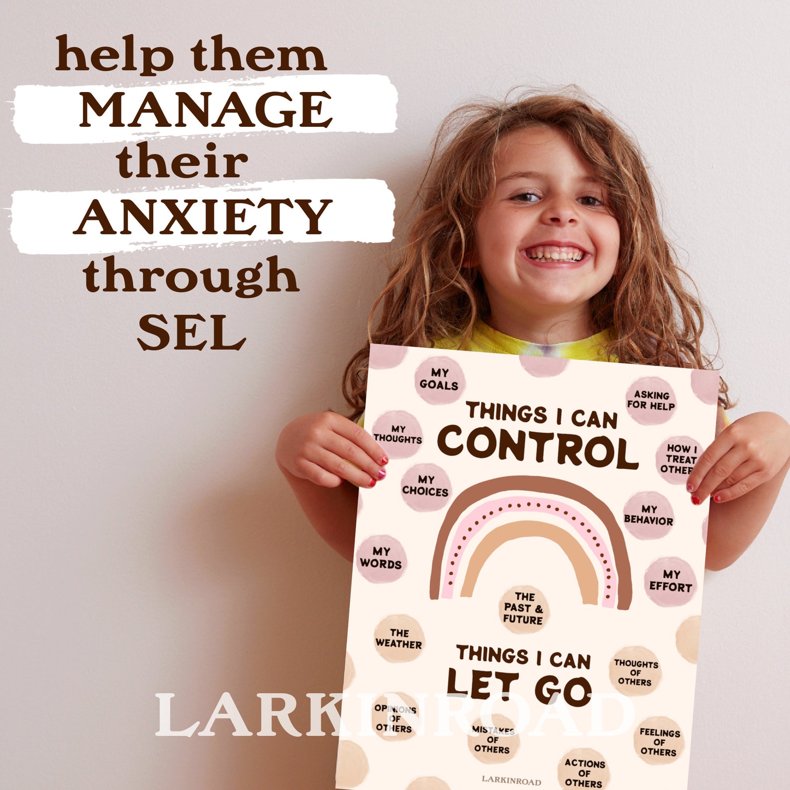 LARKINROAD Things I Can / Cannot Control Mental Health Print 11x14 in ...