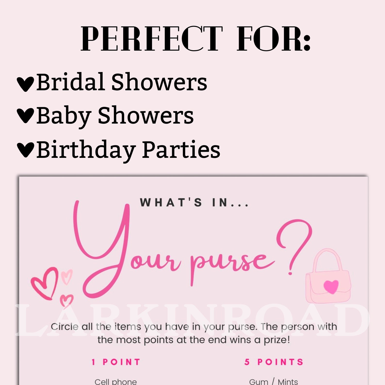 Bridal Shower Baby Shower Game Instant Digital Download Printable What ...
