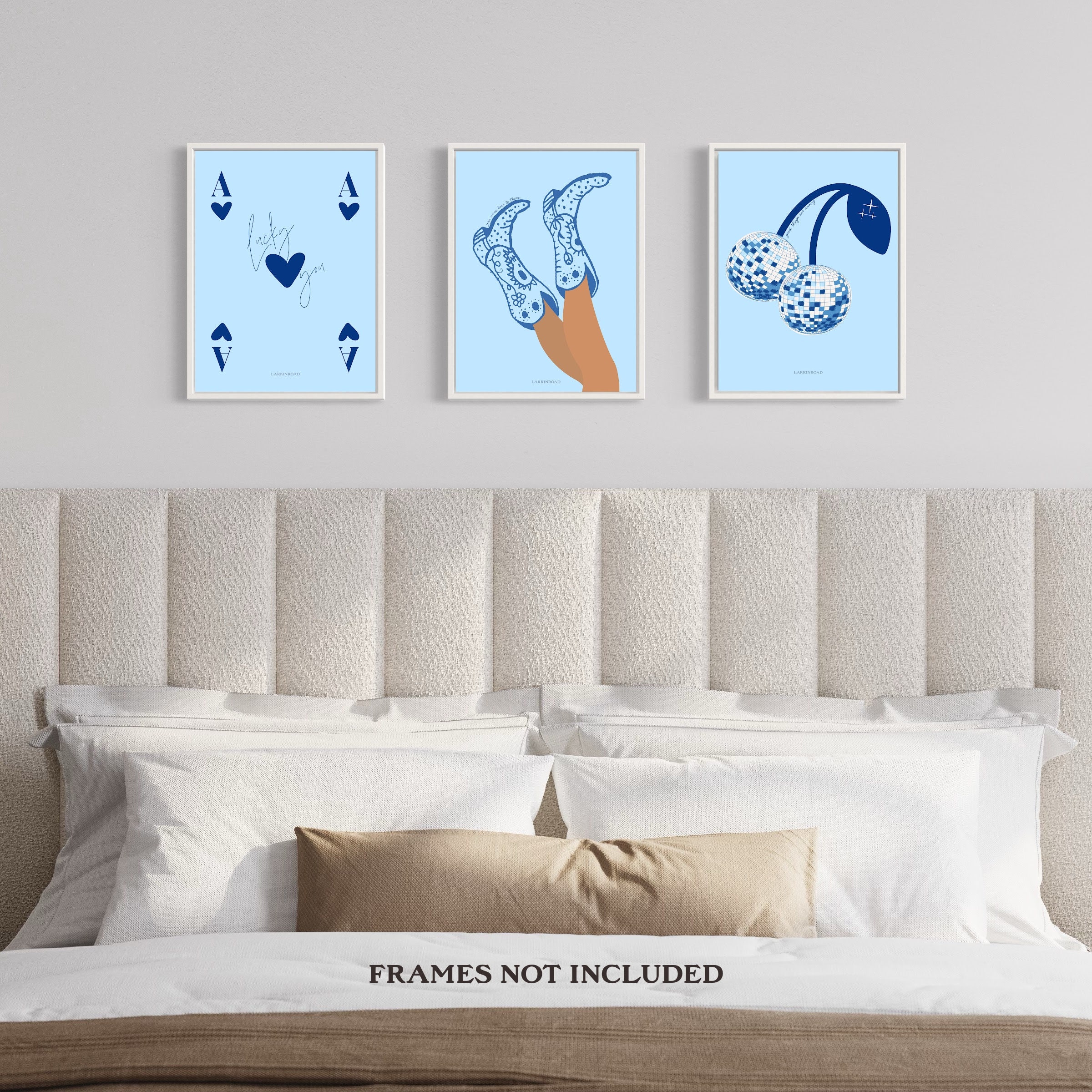 LARKINROAD Positive Affirmation 3 Posters 12x16 Unframed, Coastal ...