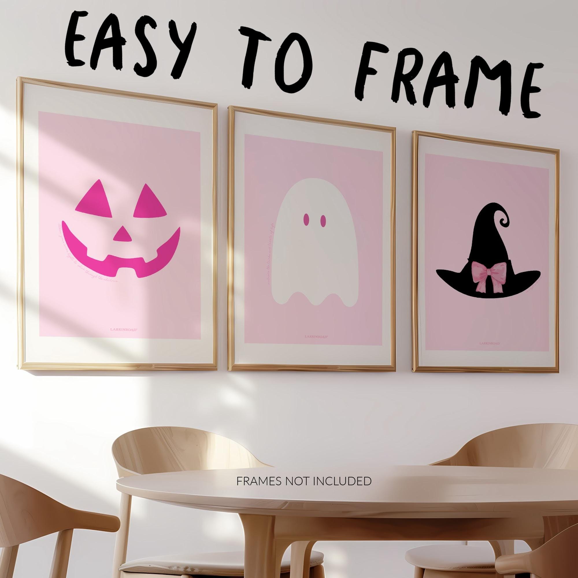 LARKINROAD Positive Affirmation 3 Posters 12x16 Unframed Pink Halloween ...