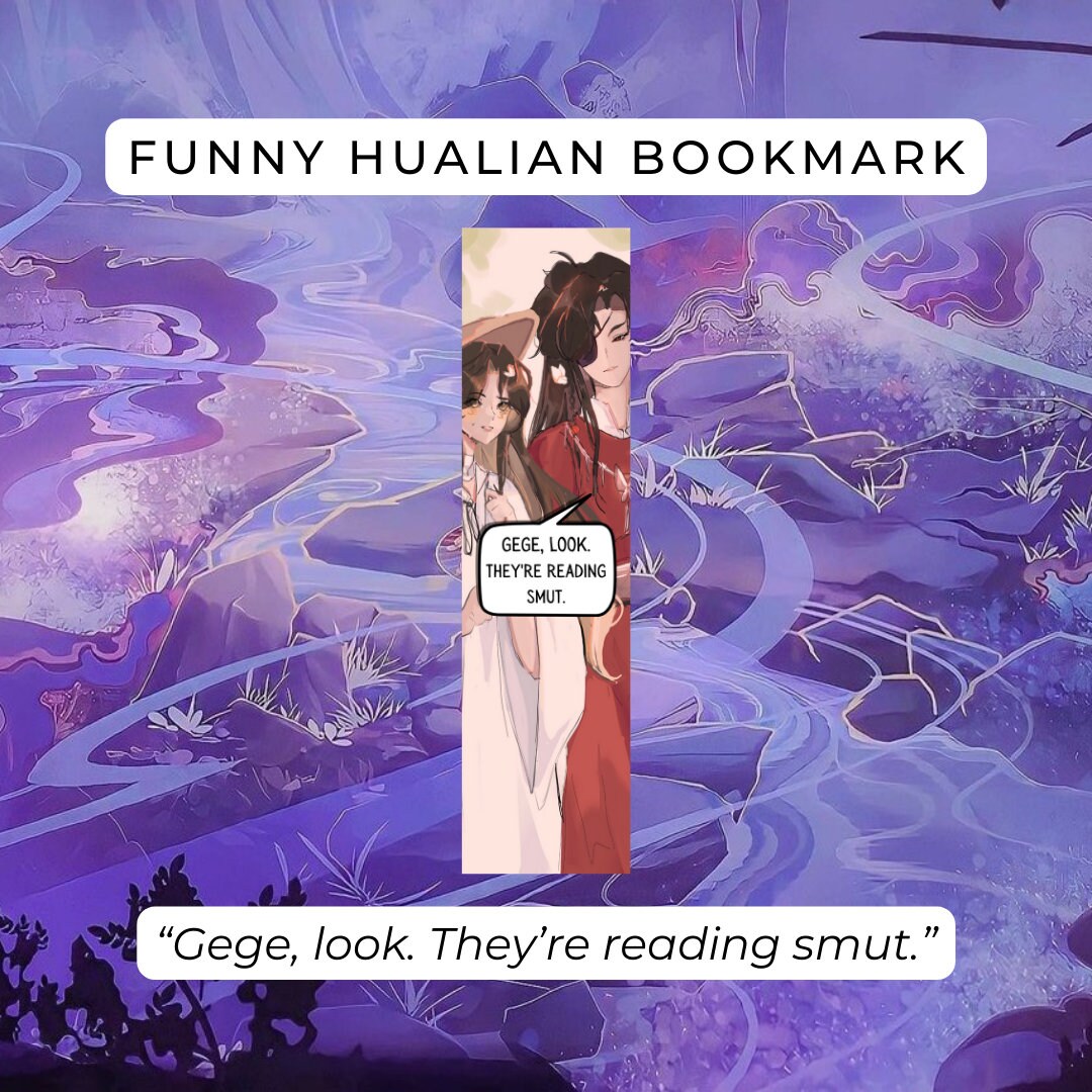 Hualian Bookmark MXTX Danmei Merch TGCF Tian Guan Ci Fu Heaven ...