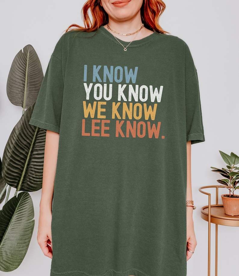 I Know You Know Lee Know Shirt SKZ, Bang Chan, Changbin, Hyunjin, Han ...