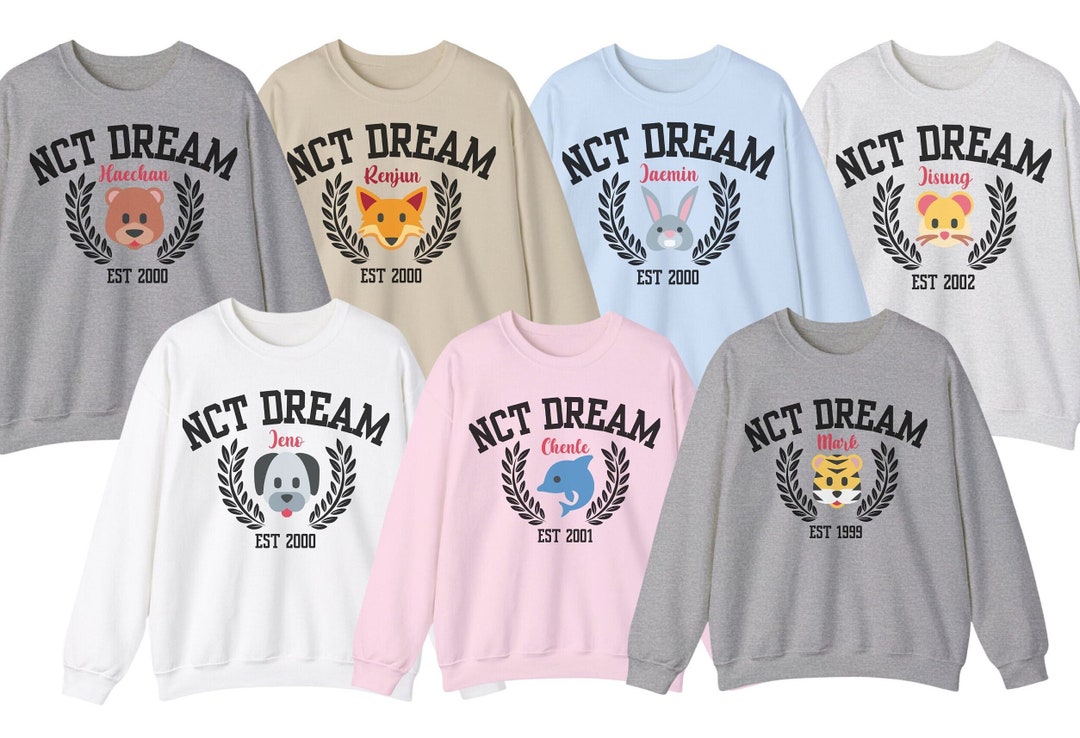 Custom NCT Dream Bias Sweatshirt, NCT Bias Sweater, Kpop Gift Concert ...