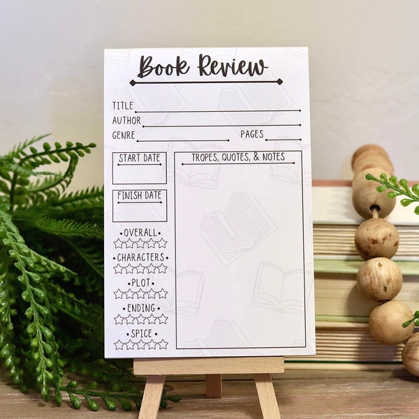 Book Review Stamp - Etsy
