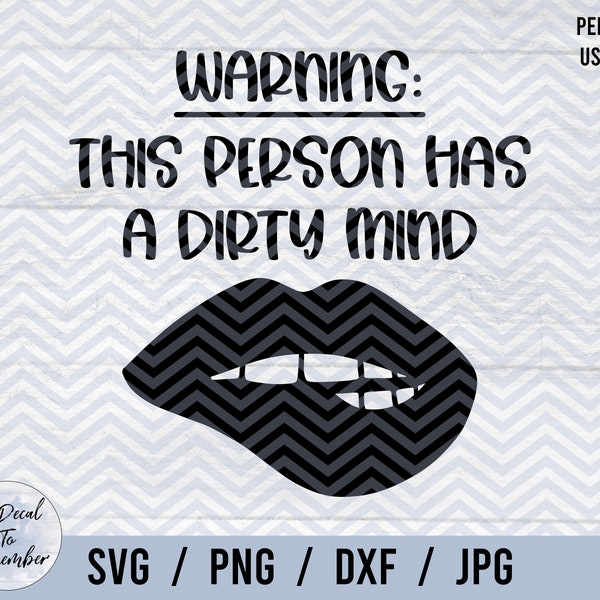 Dirty Mind Svg - Etsy
