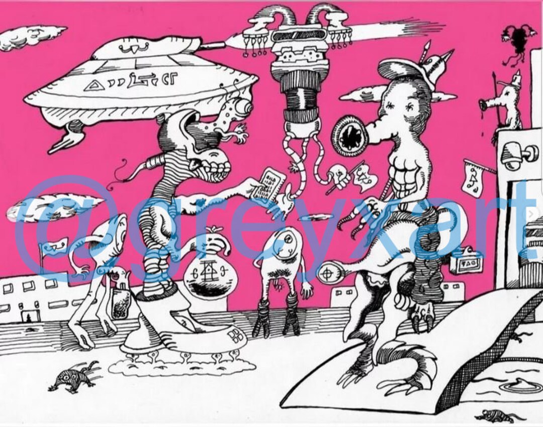 Alien Airport Physical Print - Etsy