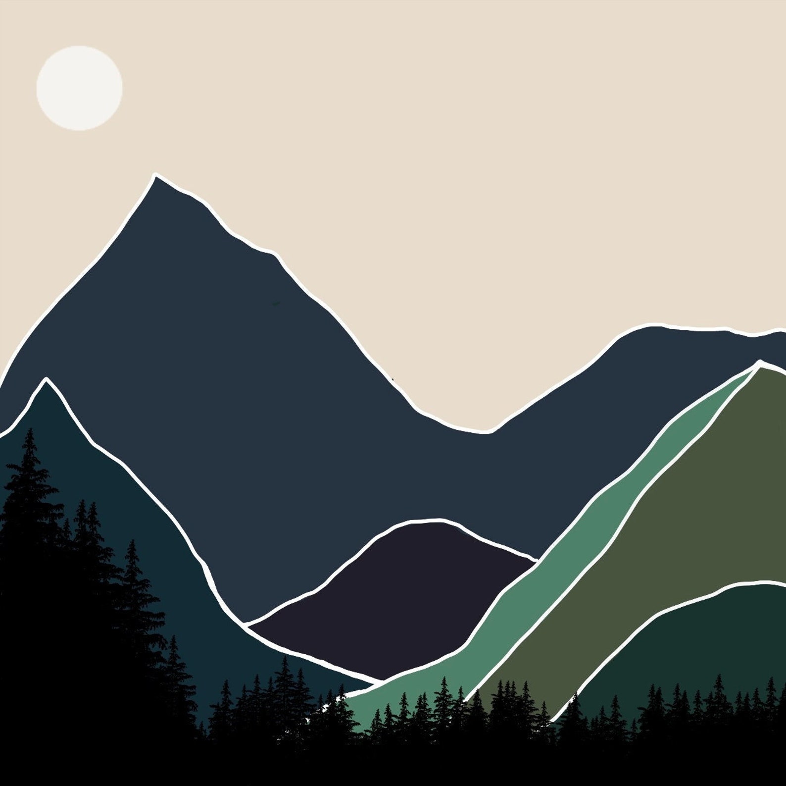 Mountain Wall Art - Etsy