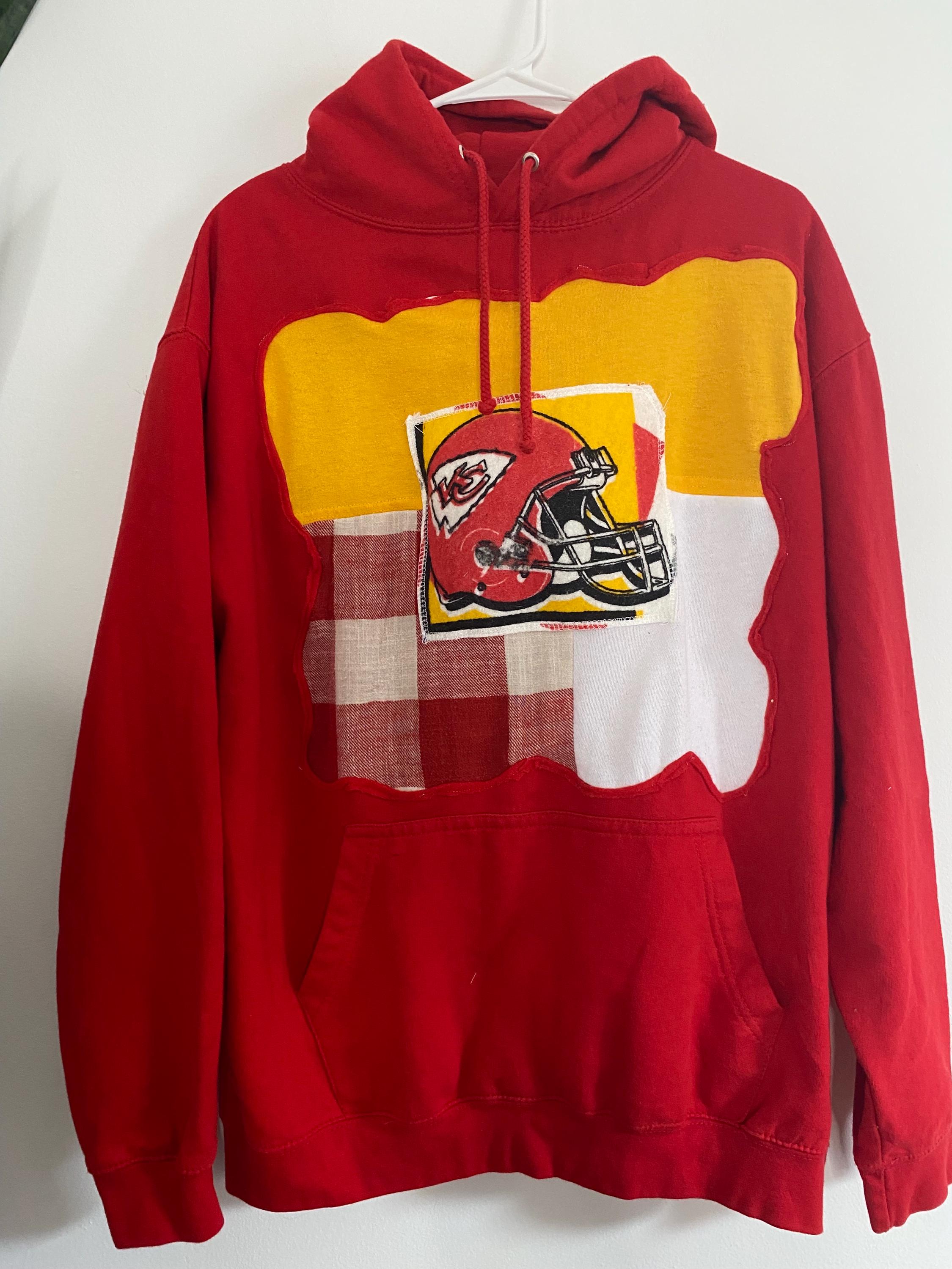 NFL Kansas City Chiefs Hoodie | Chiefs Sweatshirt | Patchwork Hoodie ...