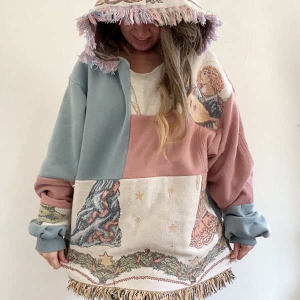 Patchwork Hoodie - Etsy