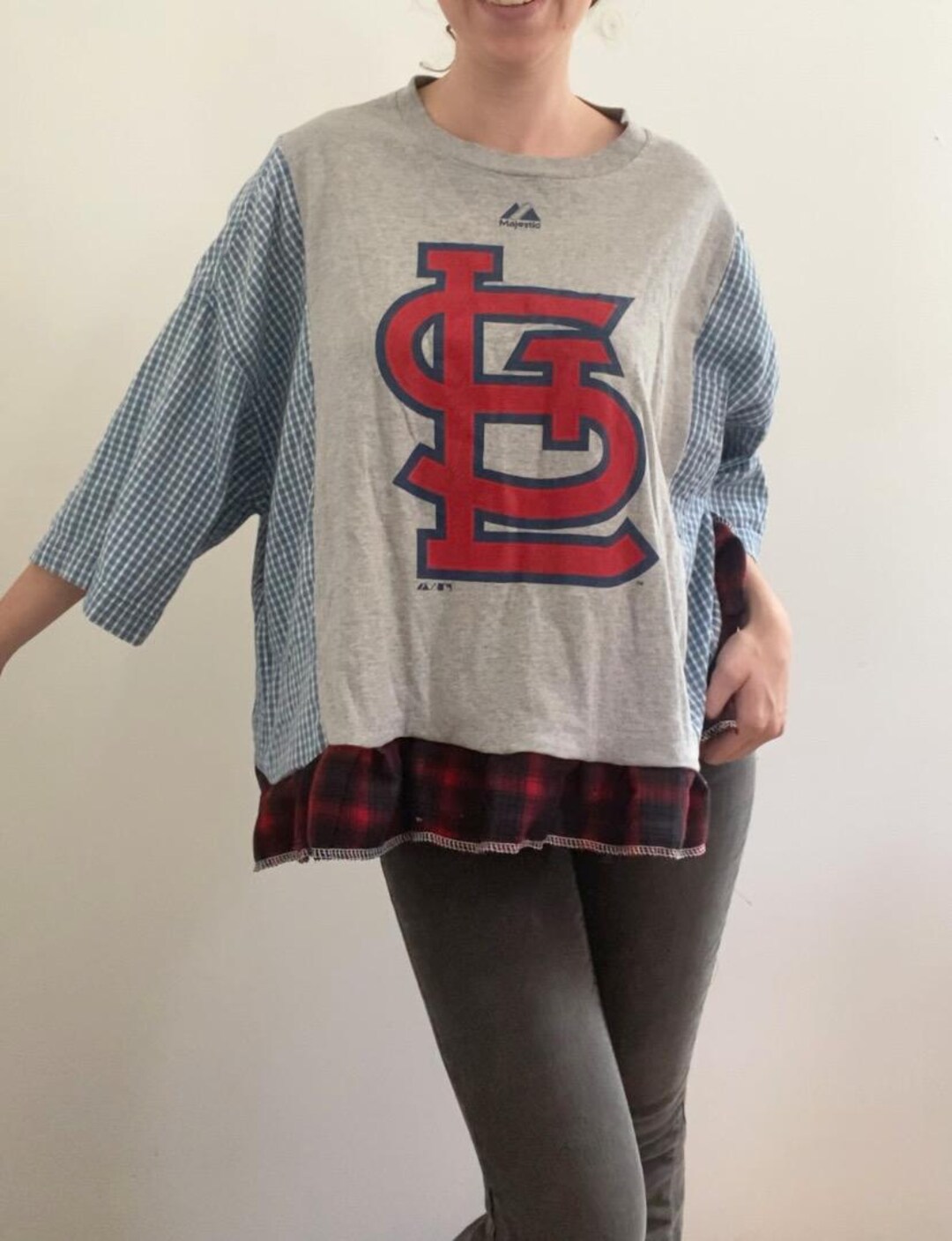 MLB St. Louis Cardinals Upcycled T-shirt | Cardinals Shirt, Baseball ...