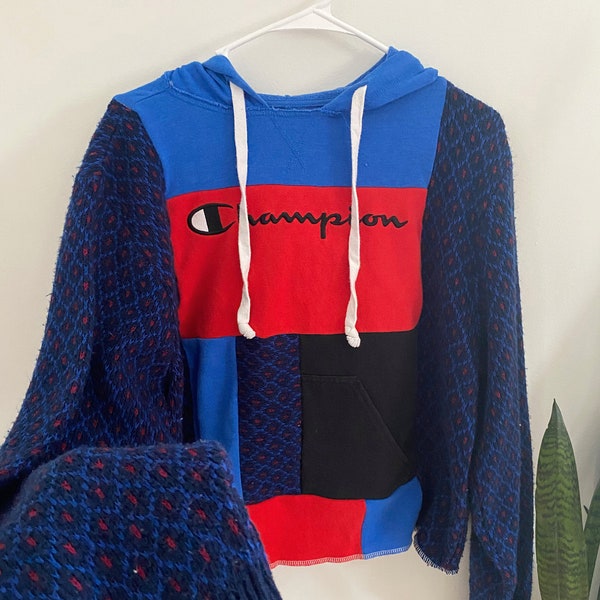 Patchwork Hoodie - Etsy