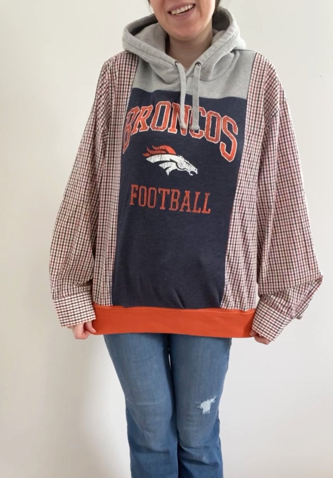 NFL Denver Broncos Sweatshirt Hoodie - Etsy
