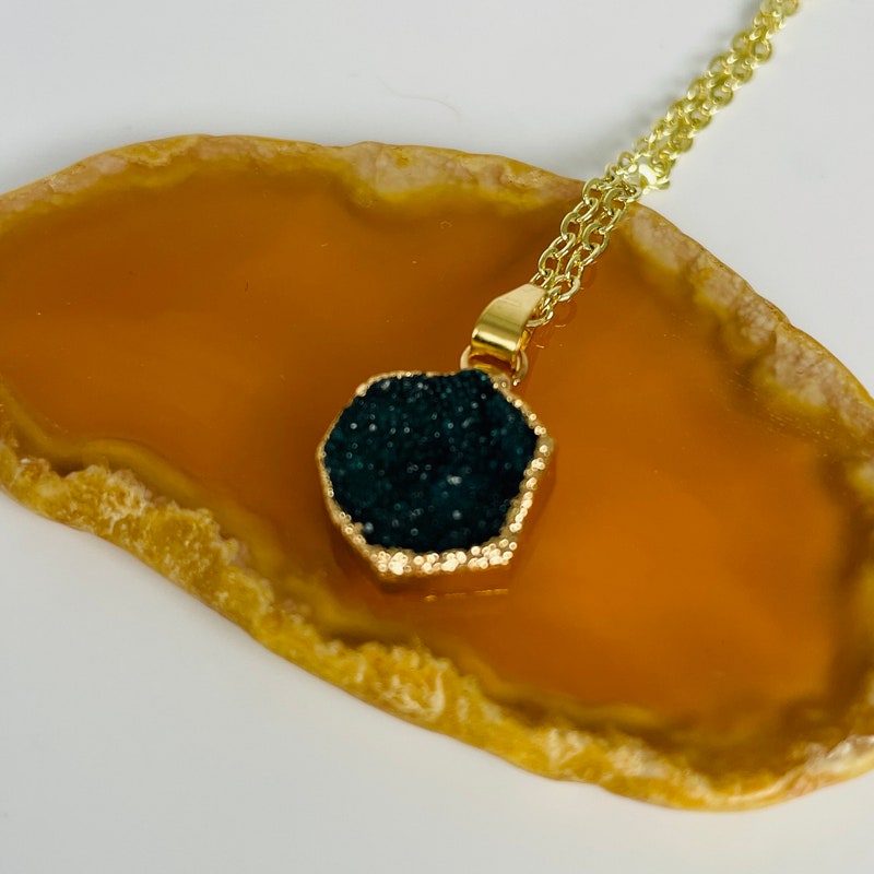 Geode Pendant - Etsy