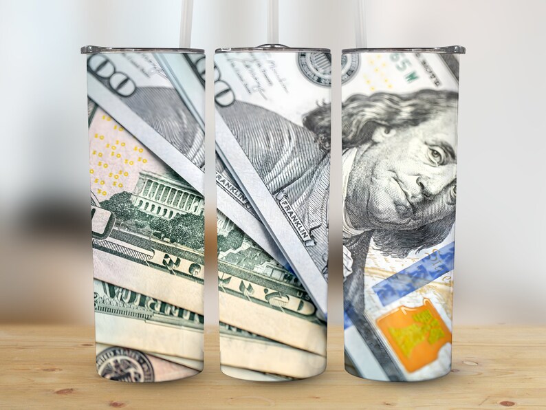 Money Tumbler Wrap | Money Tumbler PNG | Cash Tumbler Design | 20 Oz ...
