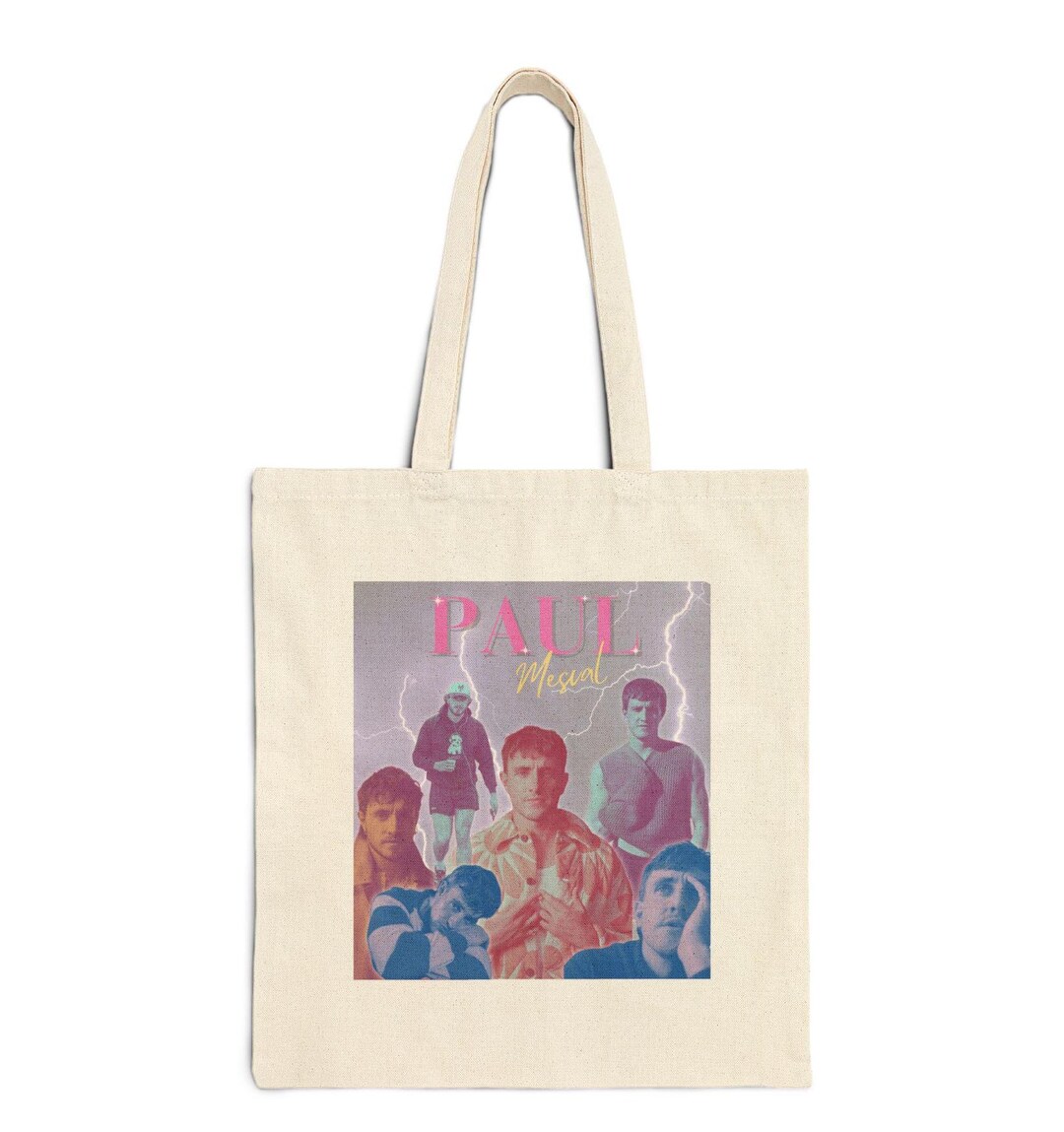 Paul Mescal Vintage 90s Style Cotton Canvas Tote Bag - Etsy