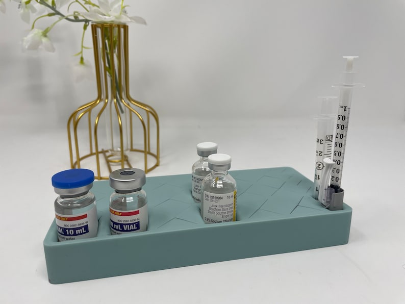 Syringe Holder/organizer, Silicone Vial Holder, Botox Holder, Tray ...