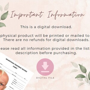 Neurotoxin Treatment Record Chart, Nurse Injector Template, Aesthetic ...