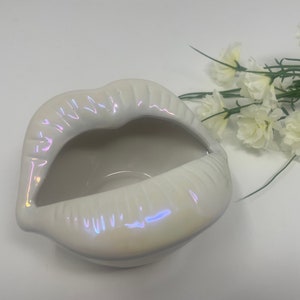 Ceramic Lip Bowl, Cosmetic Tray, Lipstick Holder, Ash Tray, Unique Lips ...