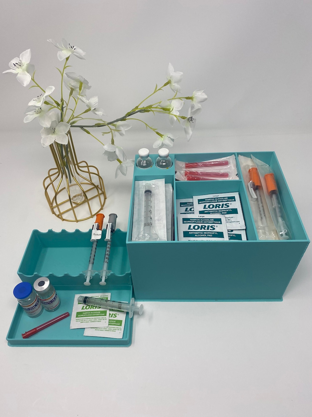 Esthetic Practitioner Tox Tray Syringe Holder. Vial and Supplies Holder ...