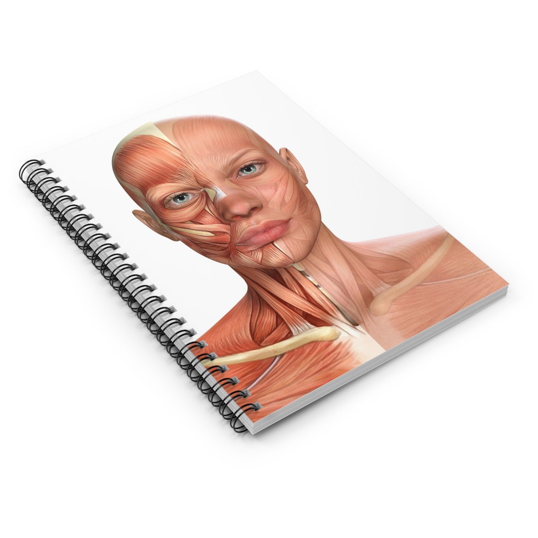 Facial Muscles Botox Spiral Notebook - Ruled Line - Etsy