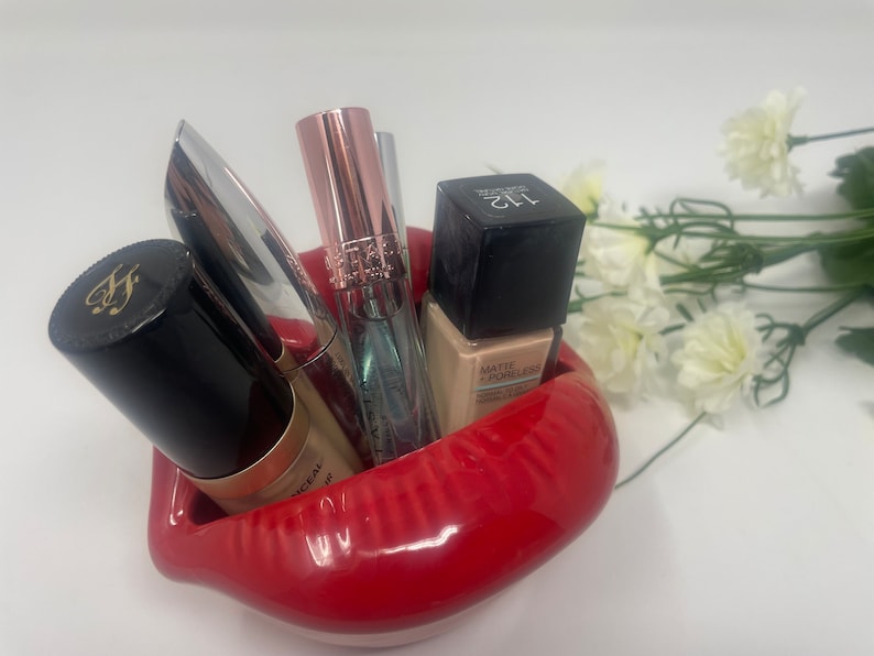 Ceramic Lip Bowl, Cosmetic Tray, Lipstick Holder, Ash Tray, Unique Lips ...