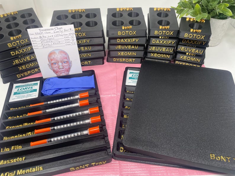 Neurotoxin Botox Fillers Dysport Injection Complete Tray Organizer ...