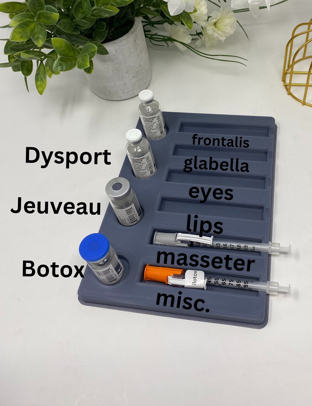 Botox Fillers Dysport Tray, Neurotoxin Tox Tray, Esthetic Practitioner ...