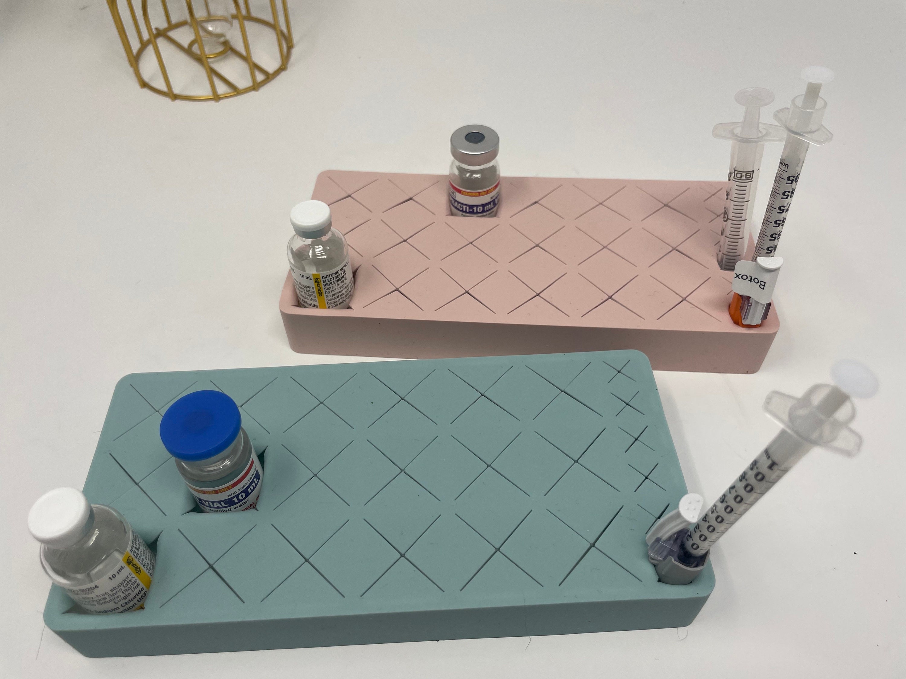 Syringe Holder/organizer, Silicone Vial Holder, Botox Holder, Tray ...