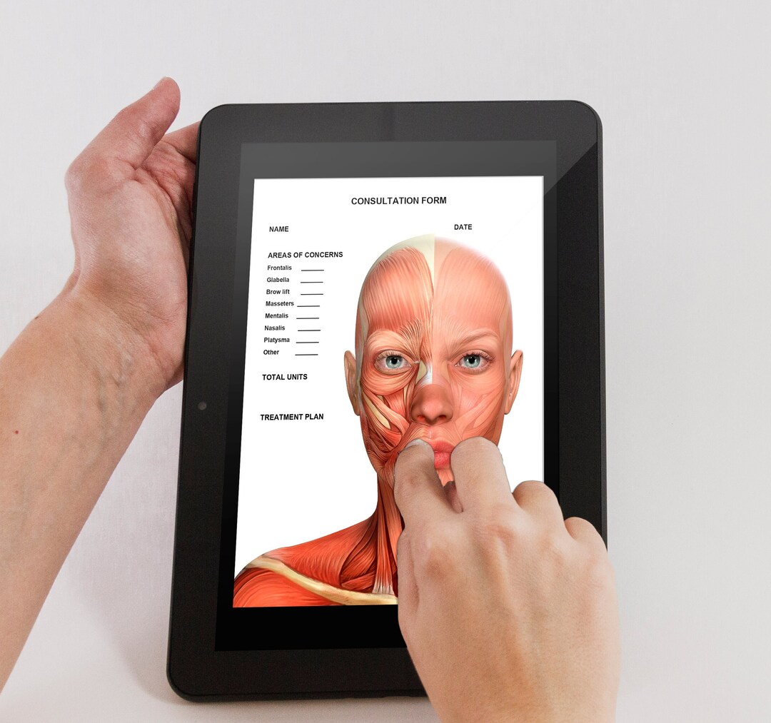 Nurse Injector Consultation Form, Neurotoxin Treatment Plan Template ...