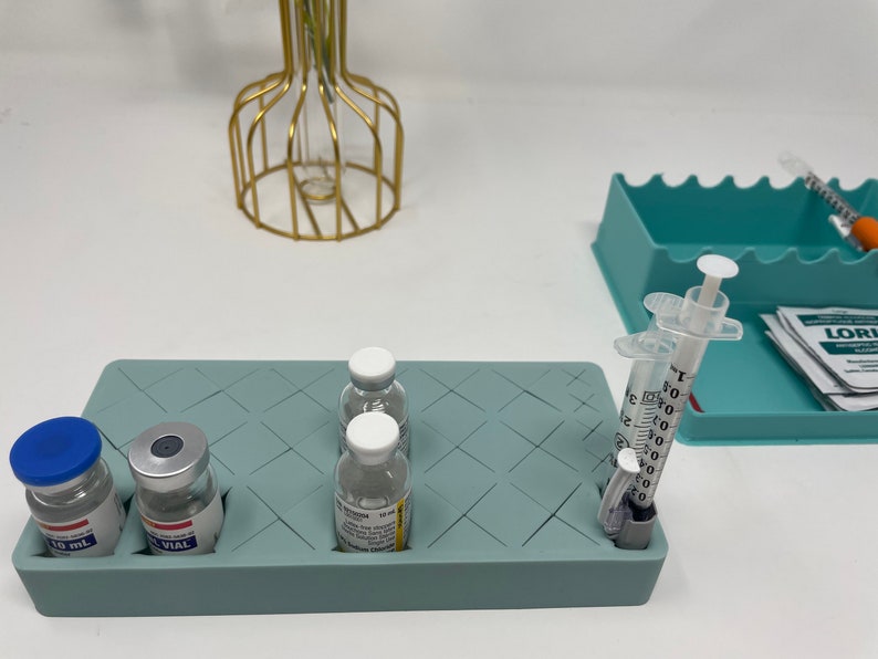 Syringe Holder/organizer, Silicone Vial Holder, Botox Holder, Tray ...