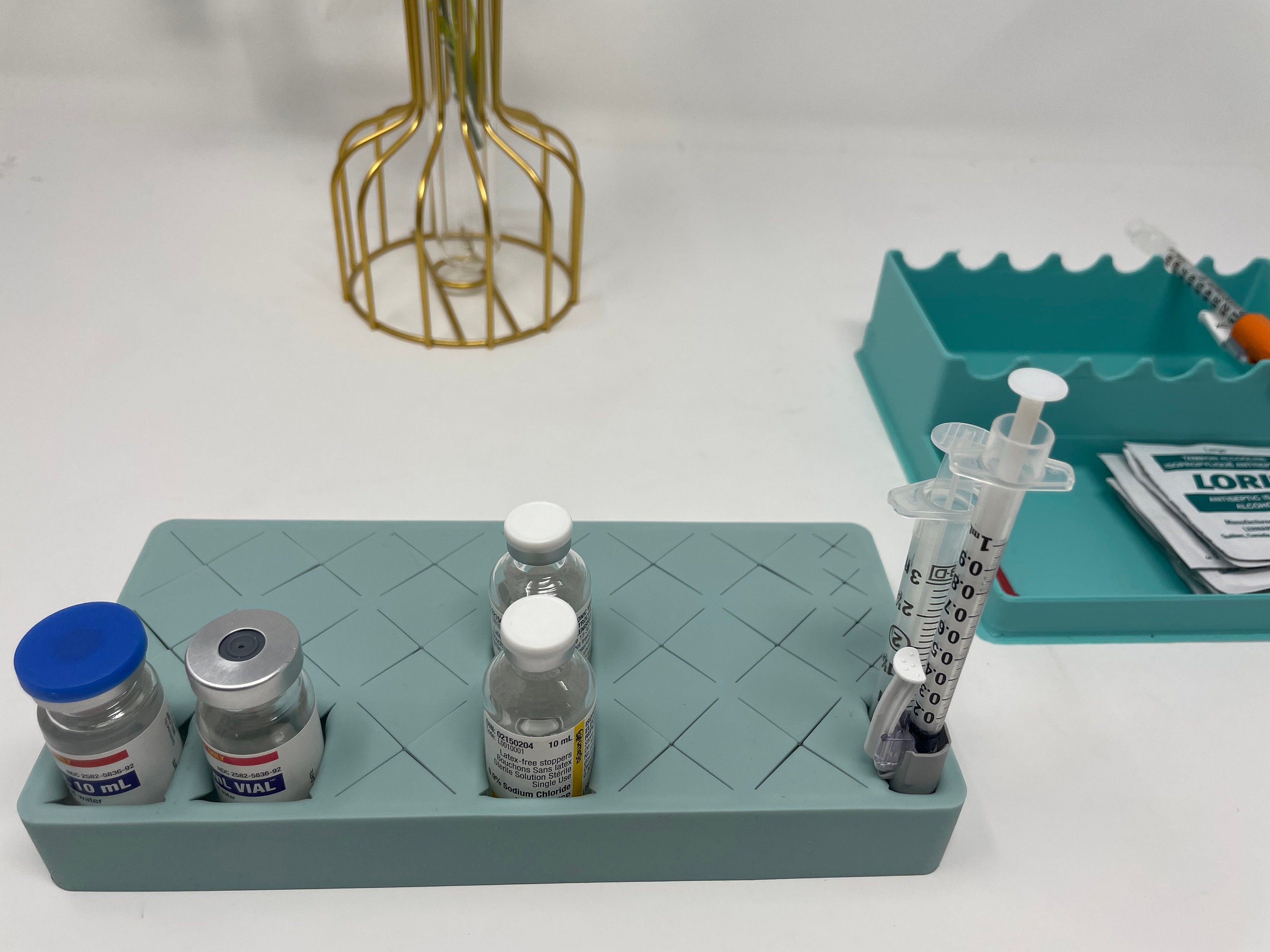 Syringe Holder/organizer, Silicone Vial Holder, Botox Holder, Tray ...