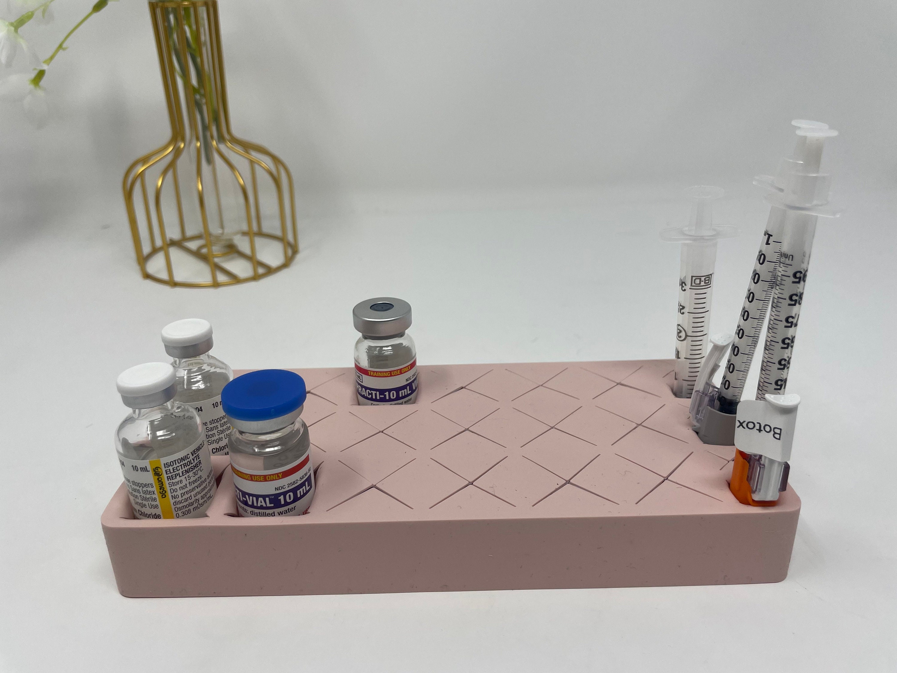 Syringe Holder/organizer, Silicone Vial Holder, Botox Holder, Tray ...